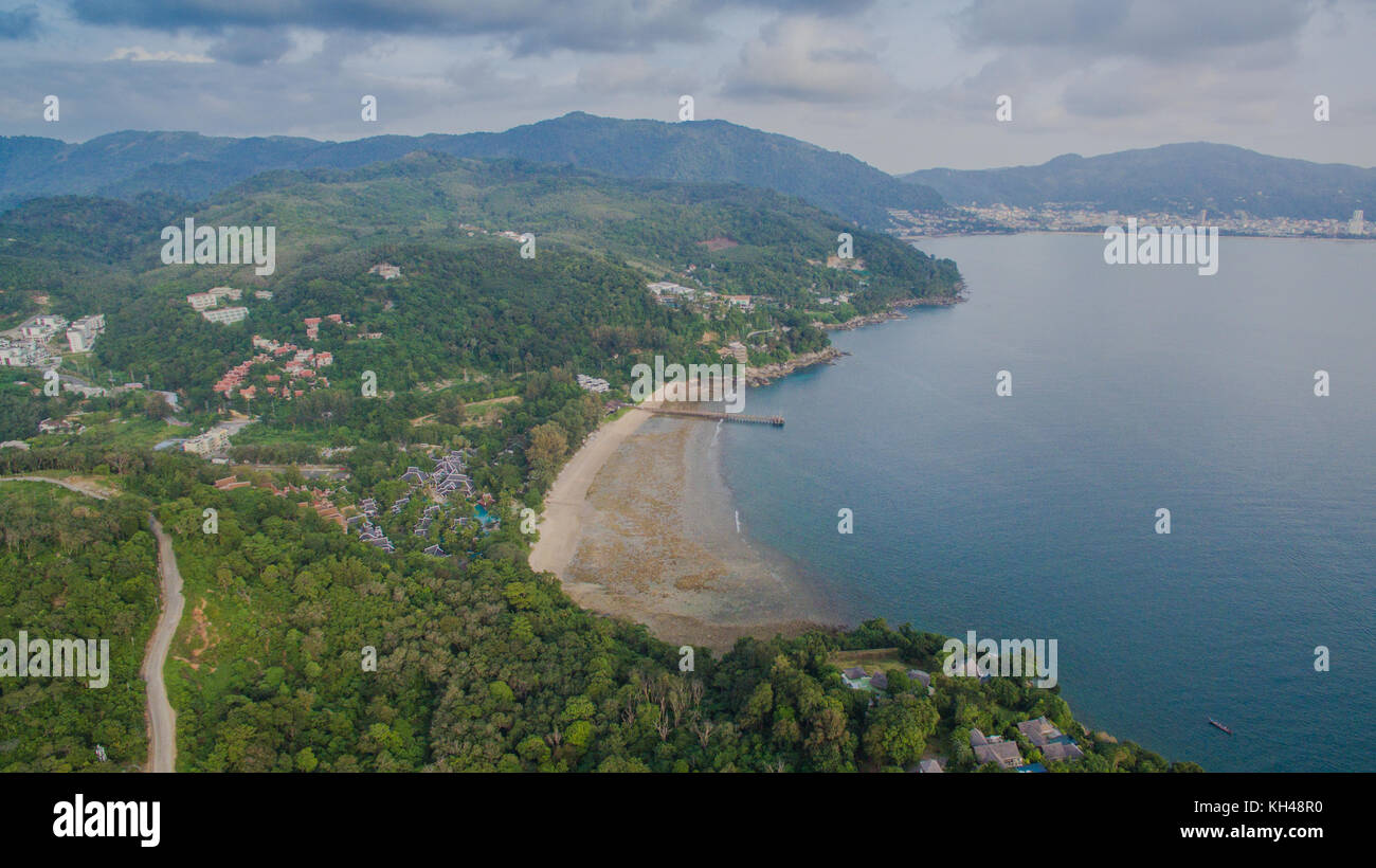 Naka beach in Phuket. can go by boat good place for diving.the sea is ...