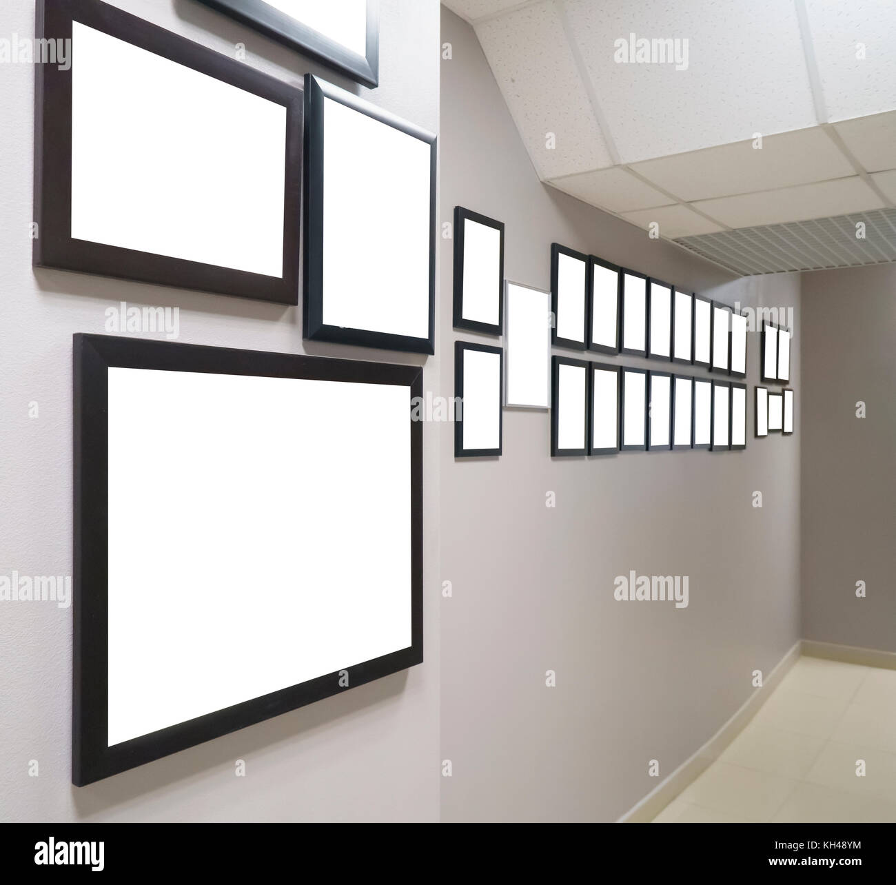 Diplomas and awards in the framework hang on the wall Stock Photo - Alamy