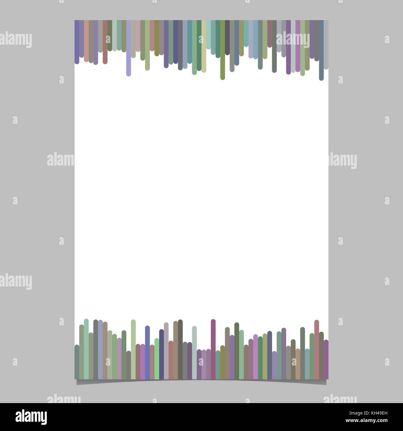 Document template from vertical lines - blank vector poster background ...