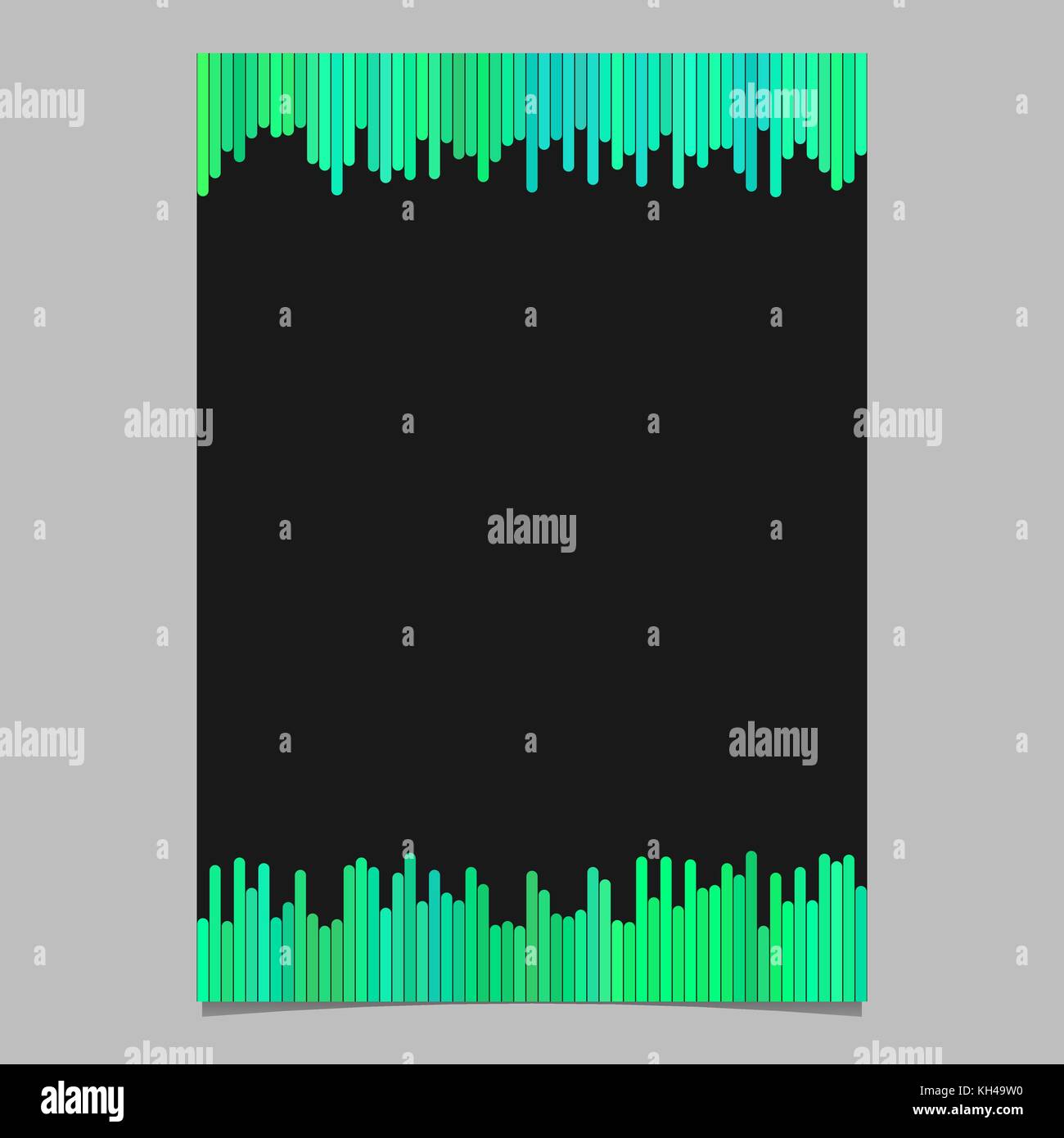 Document template from vertical stripes in green tones - vector ...