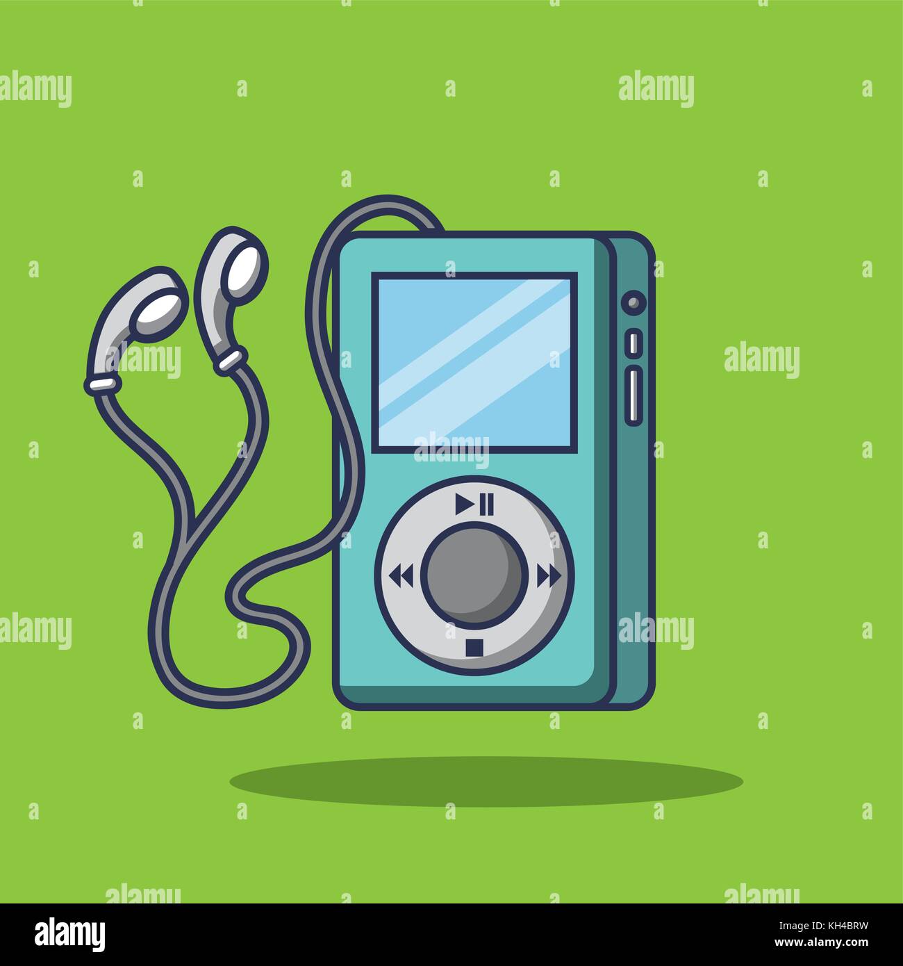technology mp4 music player headphones Stock Vector Image & Art - Alamy