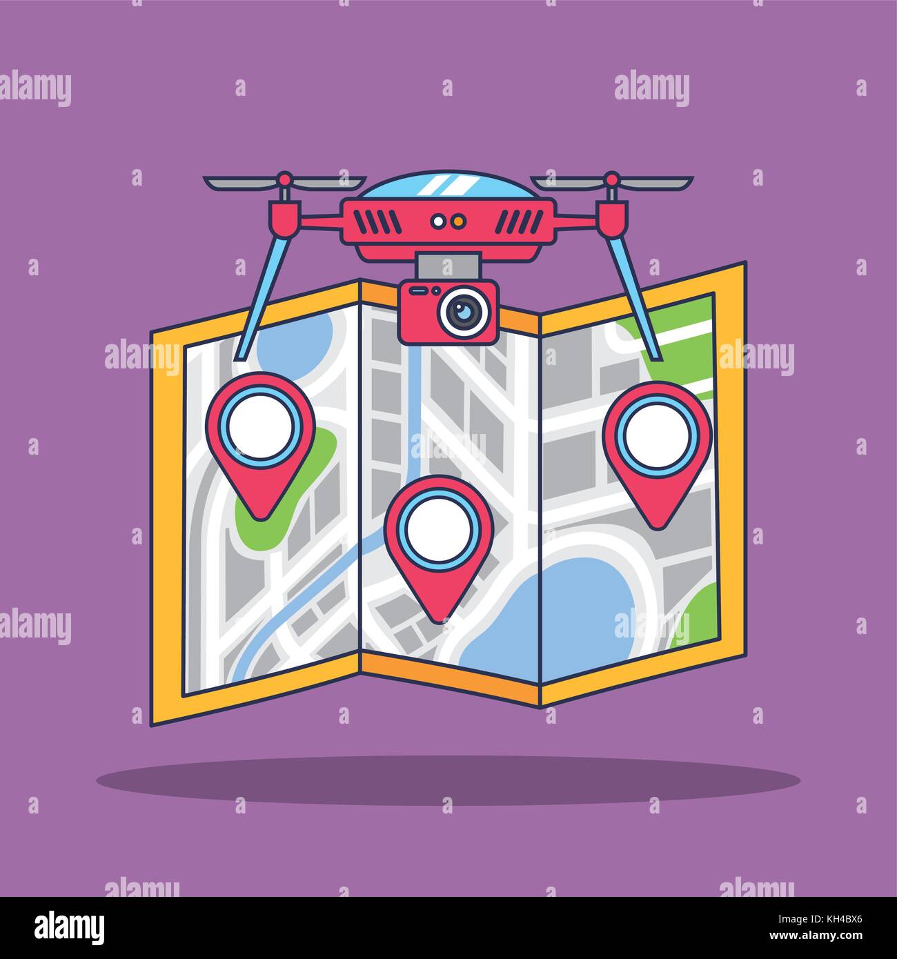 Map of remote Stock Vector Images - Alamy