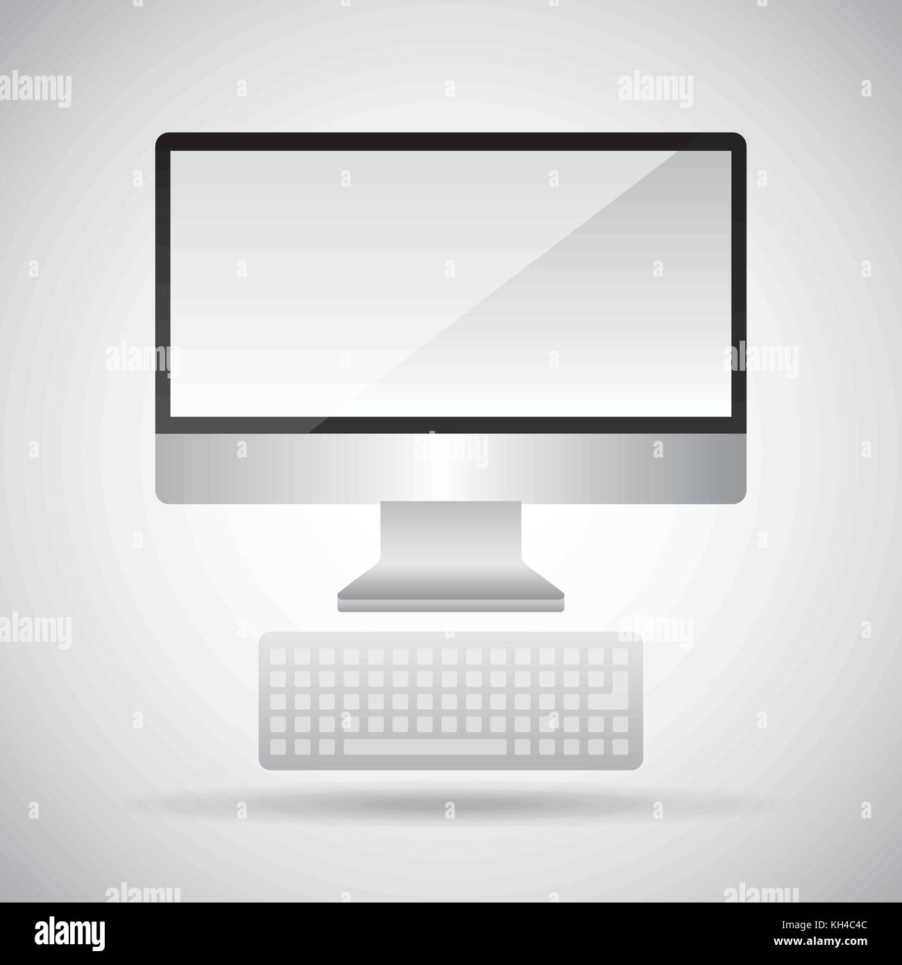 monitor computer keyboard device technology Stock Vector Image & Art - Alamy