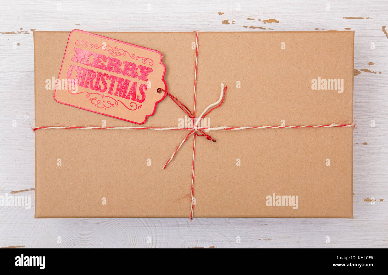 Brown Paper Package Tied up with String Stock Photo - Alamy