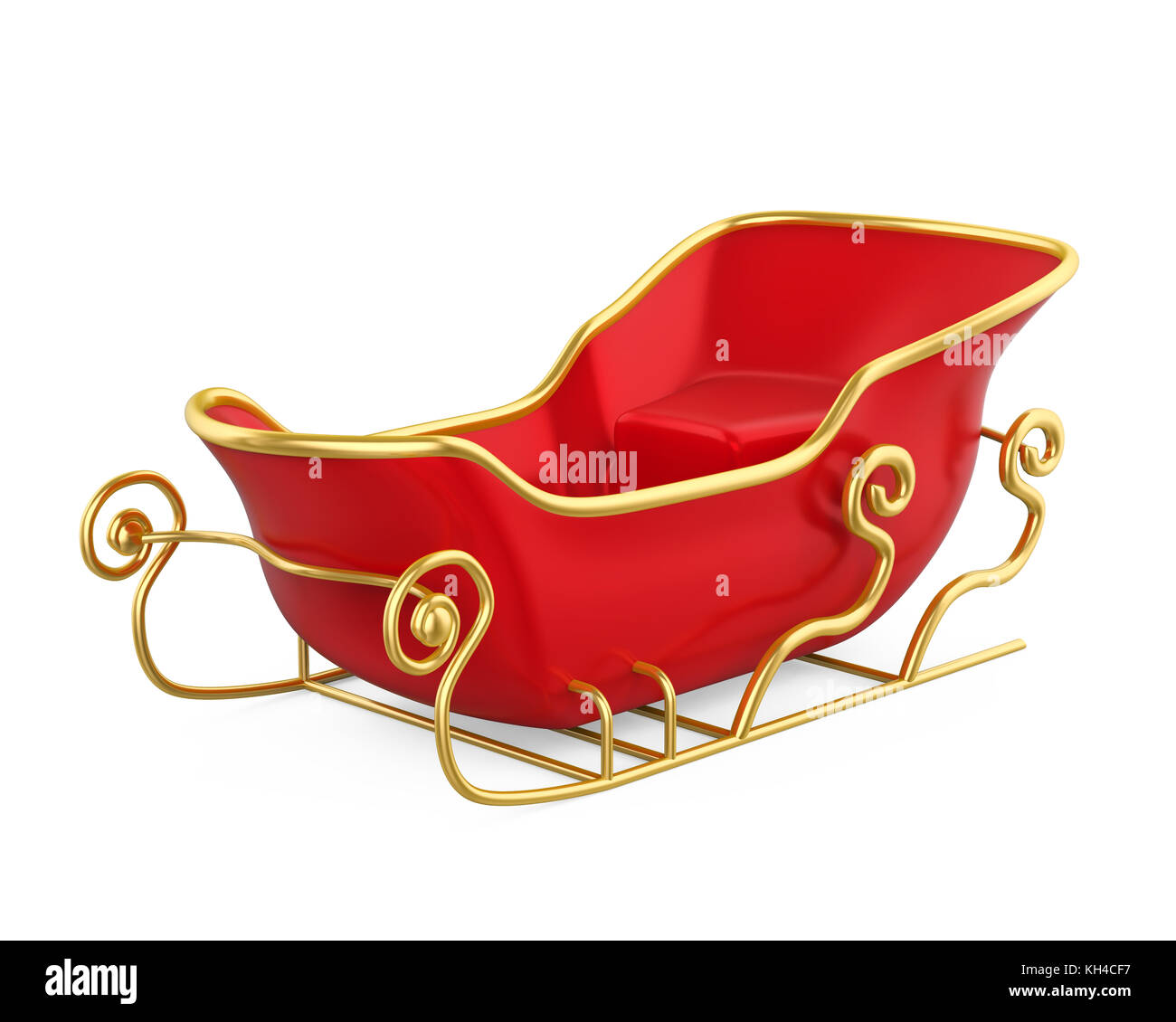 Christmas Sleigh Isolated Stock Photo - Alamy