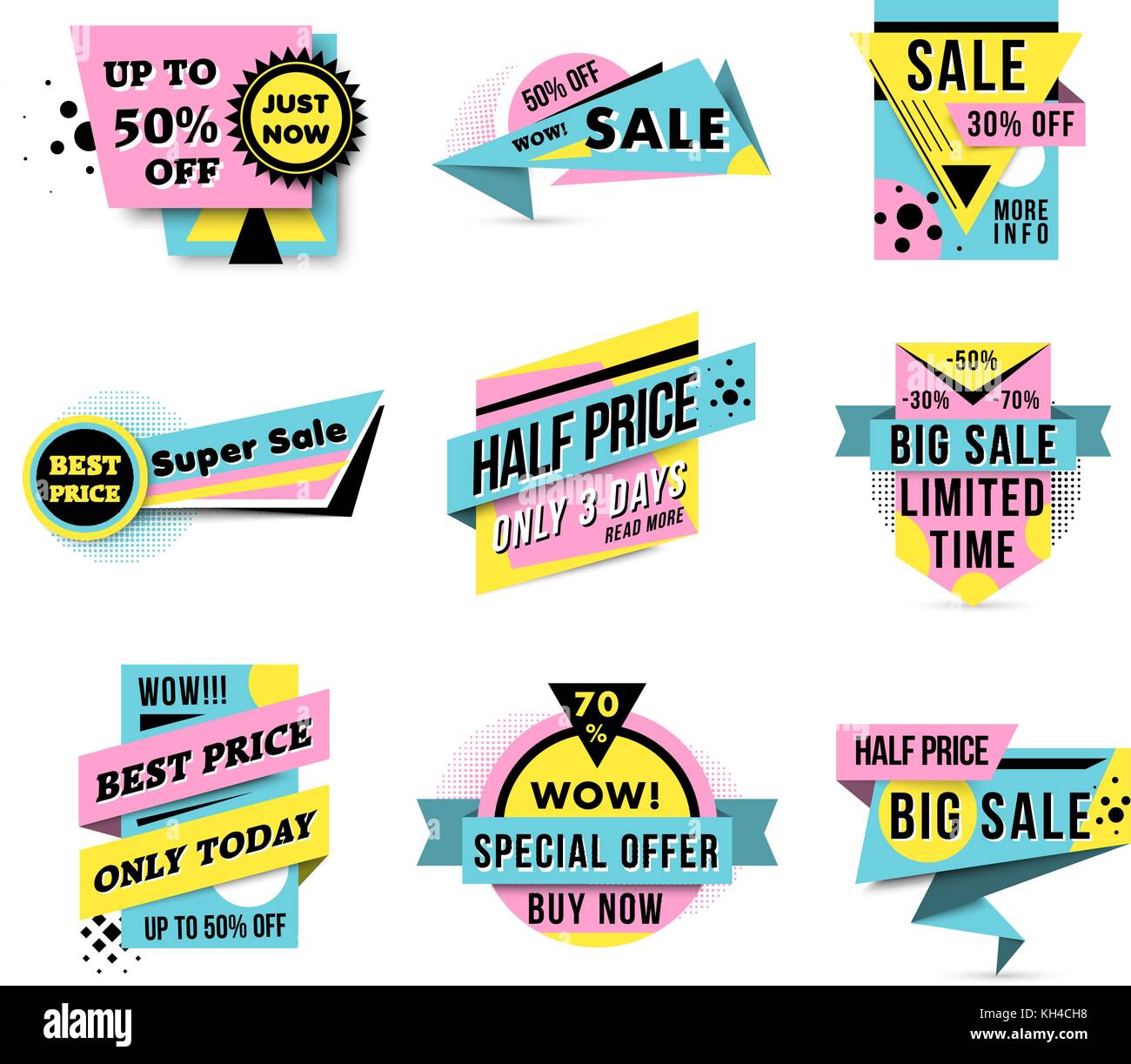 Sale and super offer sticker set Stock Vector Image & Art - Alamy