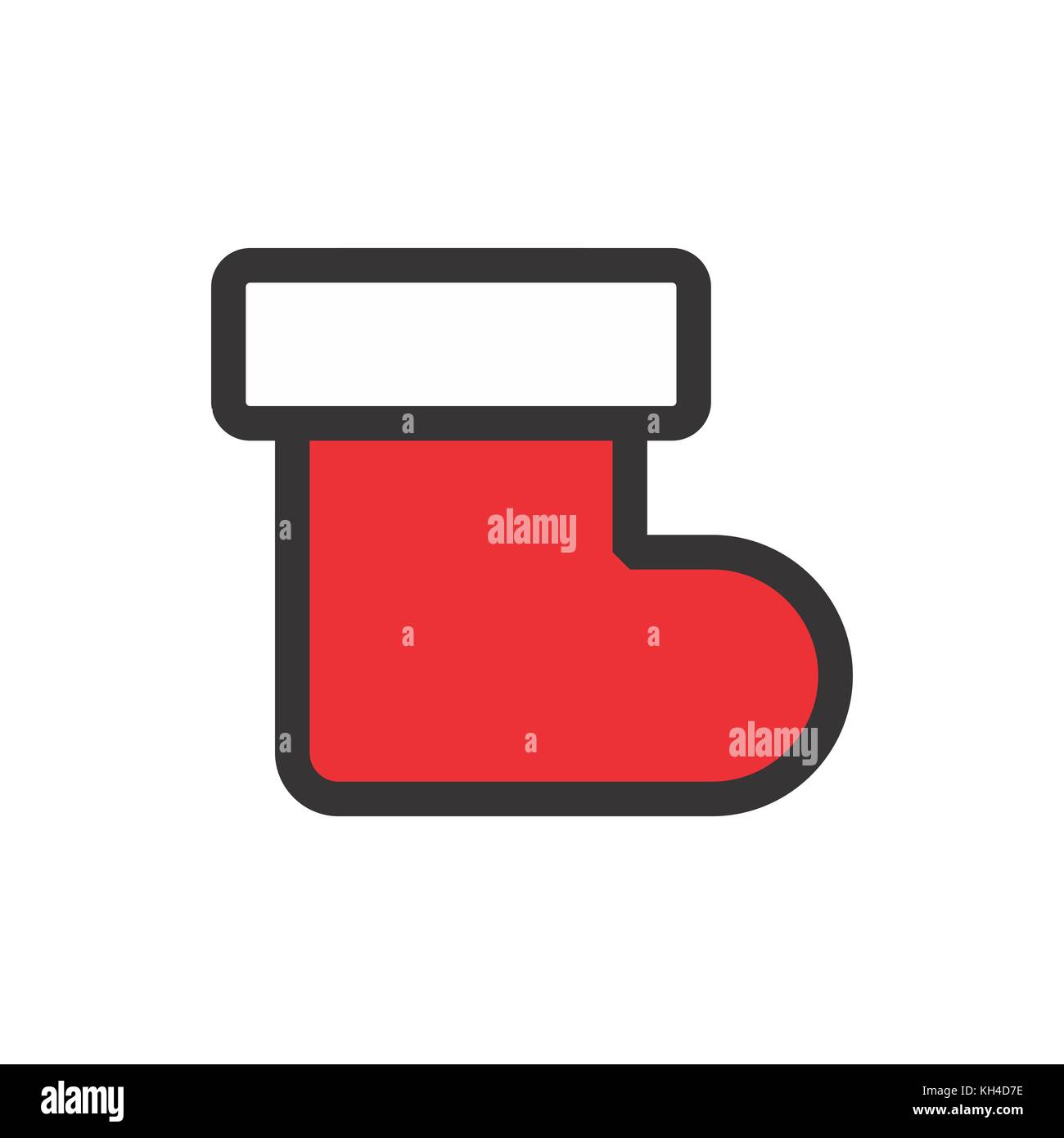 Vector icon winter socks Cut Out Stock Images & Pictures - Alamy