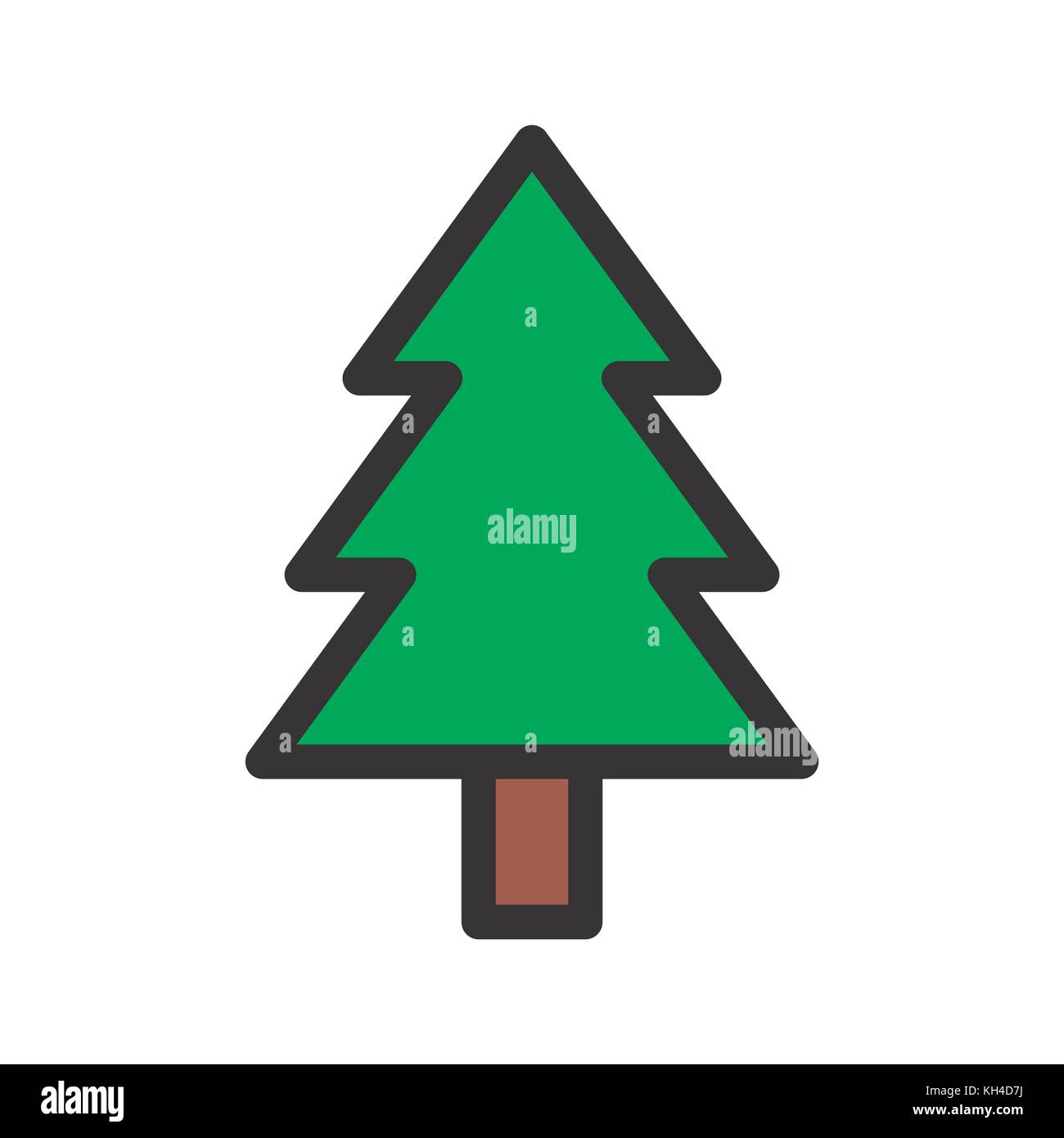 Christmas Vector Icon Set Tree Stock Photo - Alamy