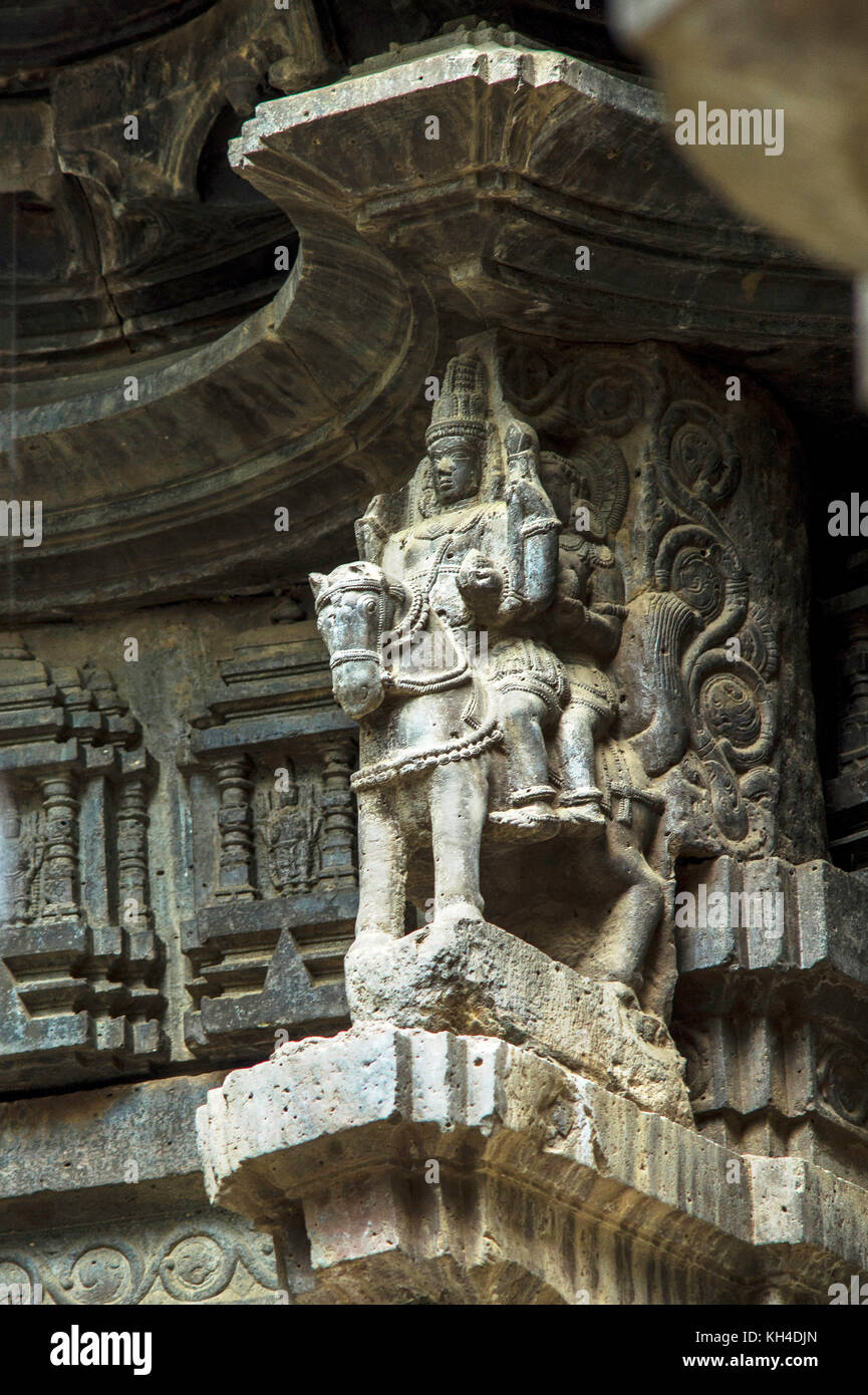sculpture on kopeshwar temple, Kolhapur, Maharashtra, India, Asia Stock ...