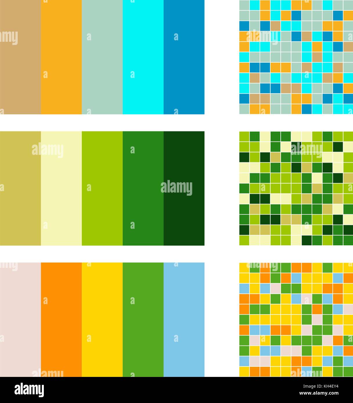 color palette set background. Harmony color combos spectrum Stock ...