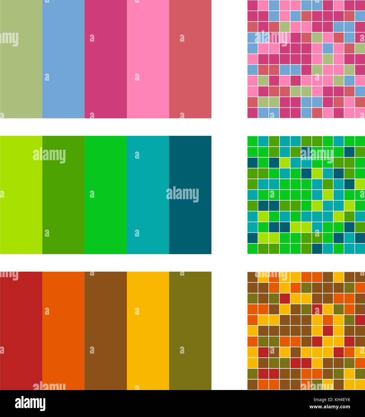 color palette set background. Harmony color combos spectrum Stock ...