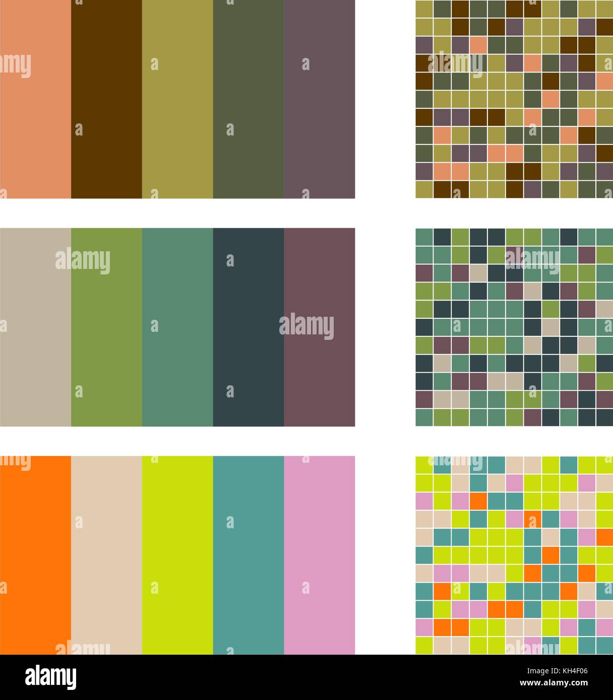 color palette set background. Harmony color combos spectrum Stock ...