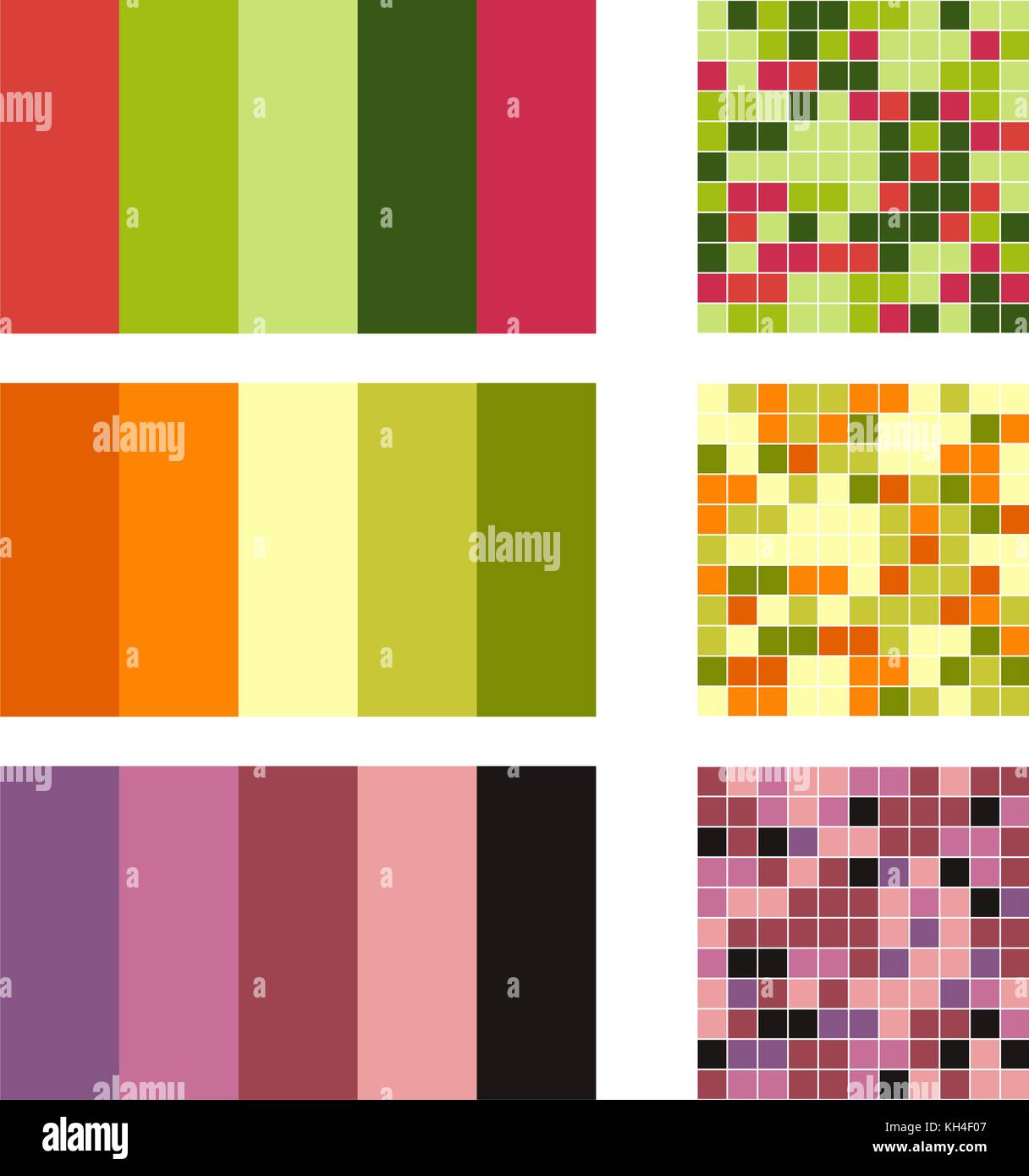 color palette set background. Harmony color combos spectrum Stock ...
