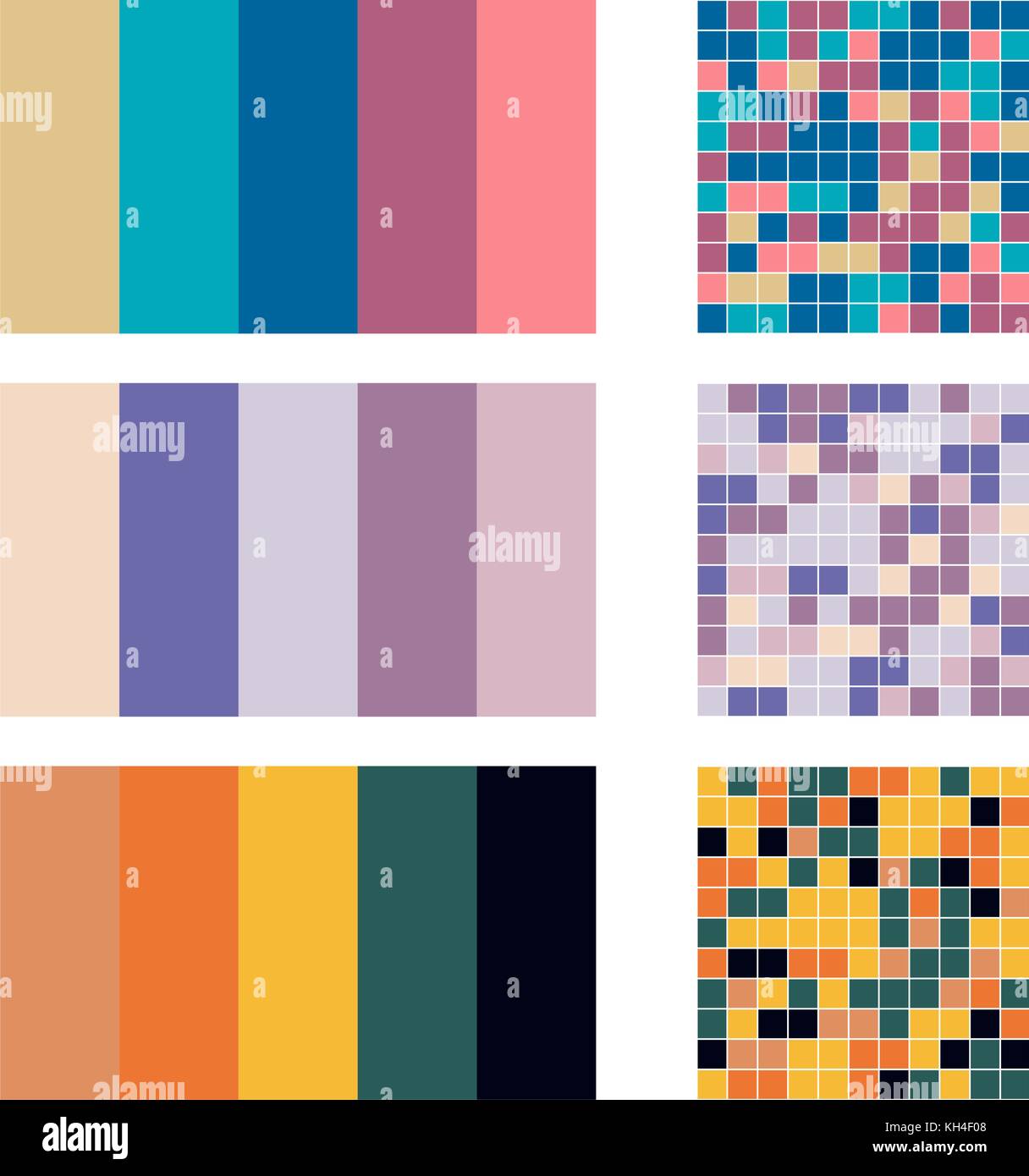 color palette set background. Harmony color combos spectrum Stock ...