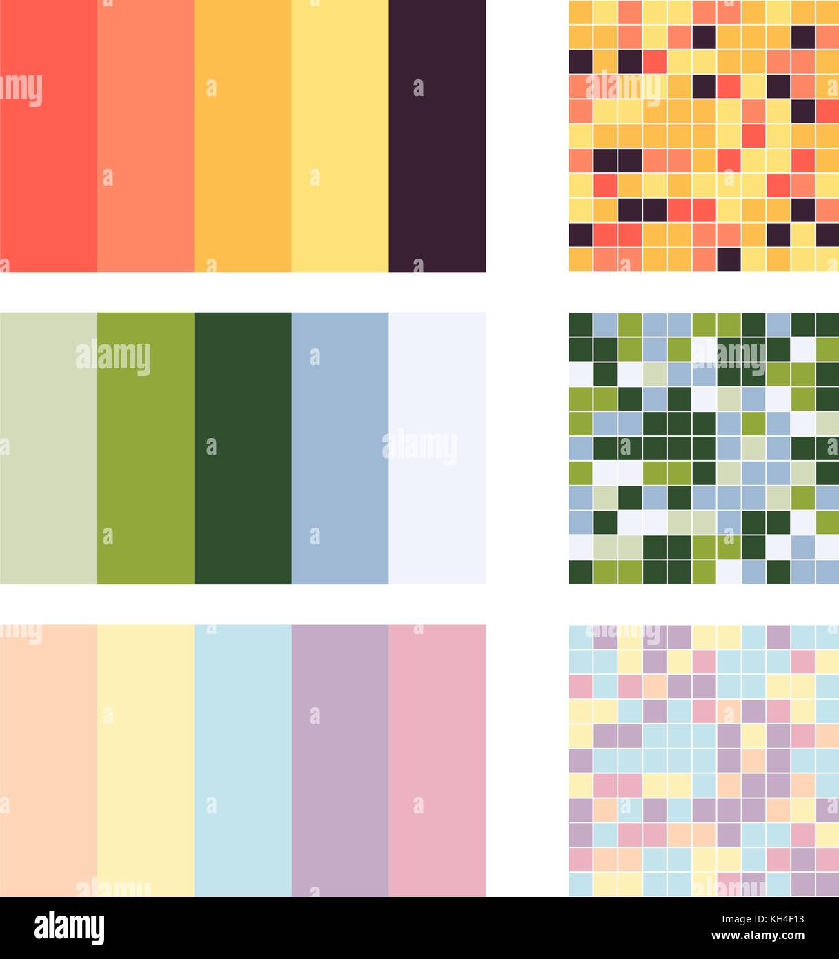 color palette set background. Harmony color combos spectrum Stock ...