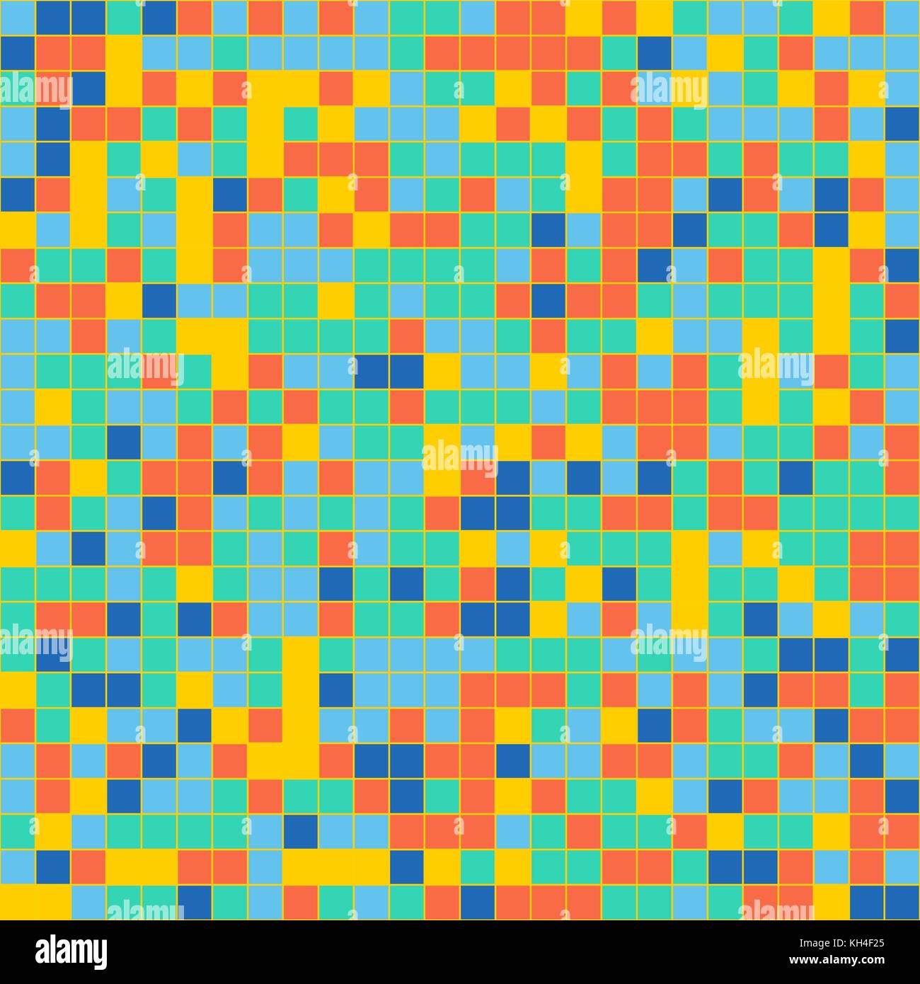 square mosaic color palette . color combo harmony Stock Vector Image ...