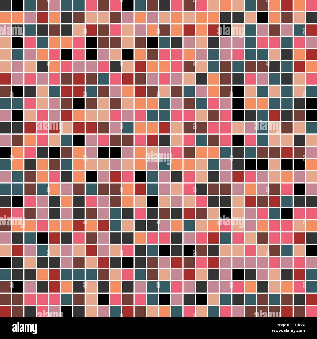 square mosaic color palette . color combo harmony Stock Vector Image ...