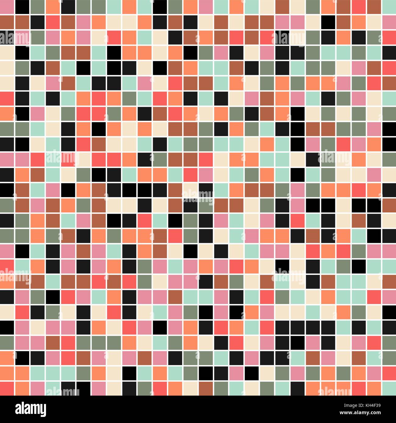 square mosaic color palette . color combo harmony Stock Vector Image ...