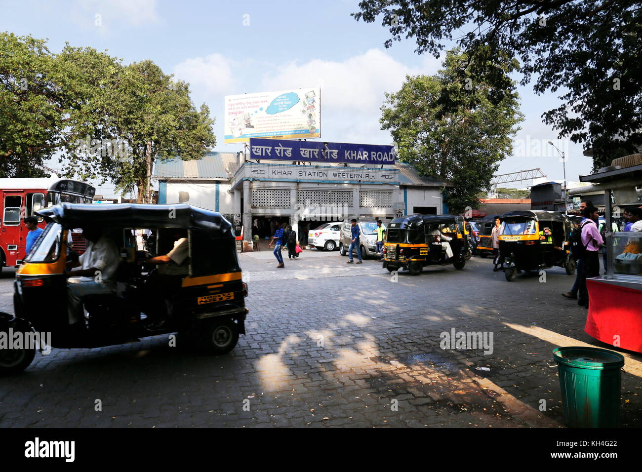Khar road railway station, Mumbai, Maharashtra, India, Asia Stock Photo ...