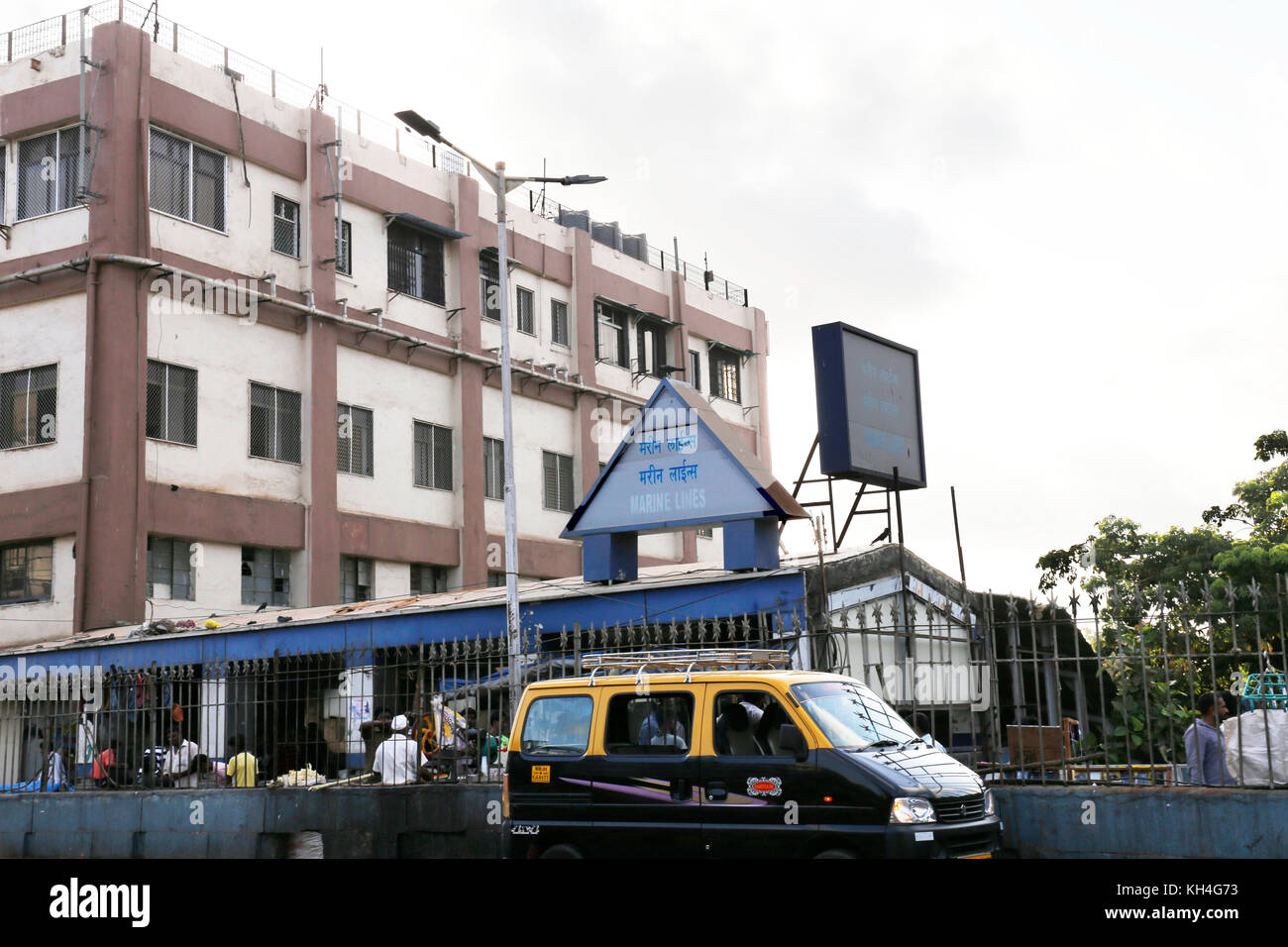marine line railway station, Mumbai, Maharashtra, India, Asia Stock ...