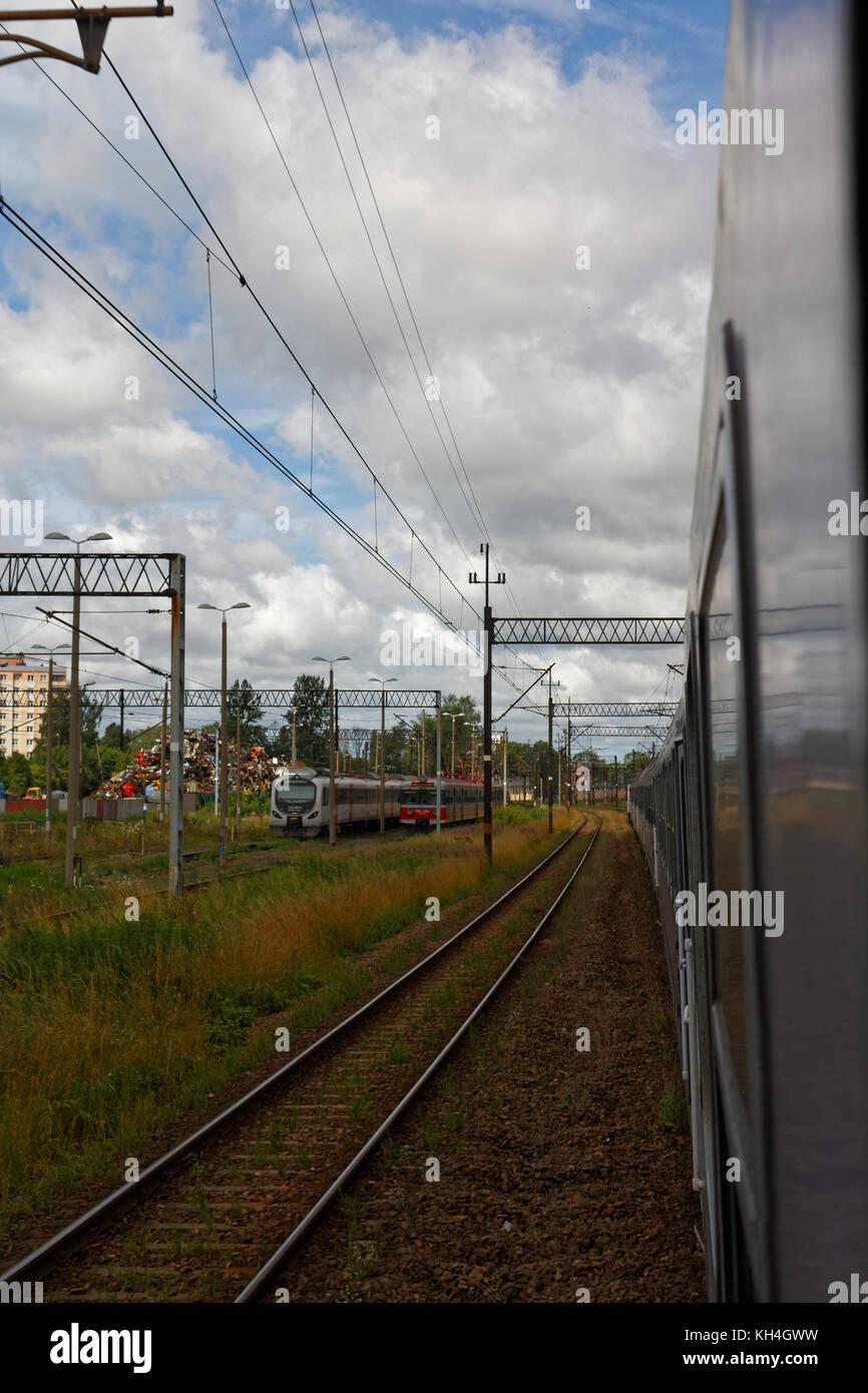 Train track signs hi-res stock photography and images - Alamy