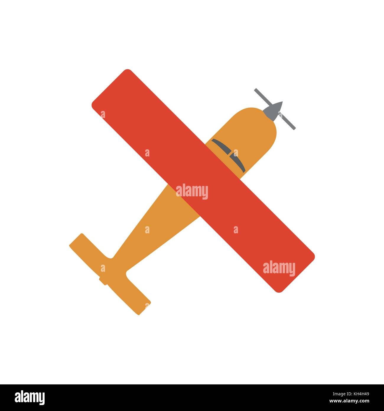 Flat Airplane Illustration Stock Vector Image & Art - Alamy