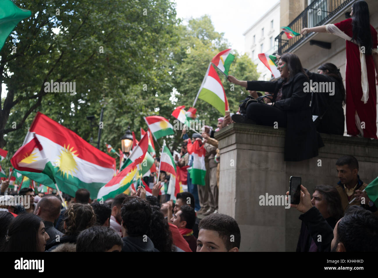 Kurdistan referendum Supporting Kurdistan referendum in London. Kurdish ...