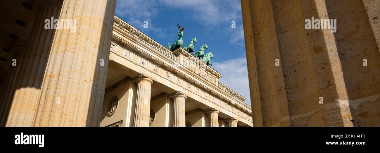 View to Brandenburg gate, Berlin, Germany, Europe Stock Photo - Alamy