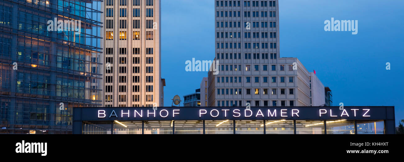 Beisheim Center at Potsdamer Platz, Berlin, Germany, Europe Stock Photo ...