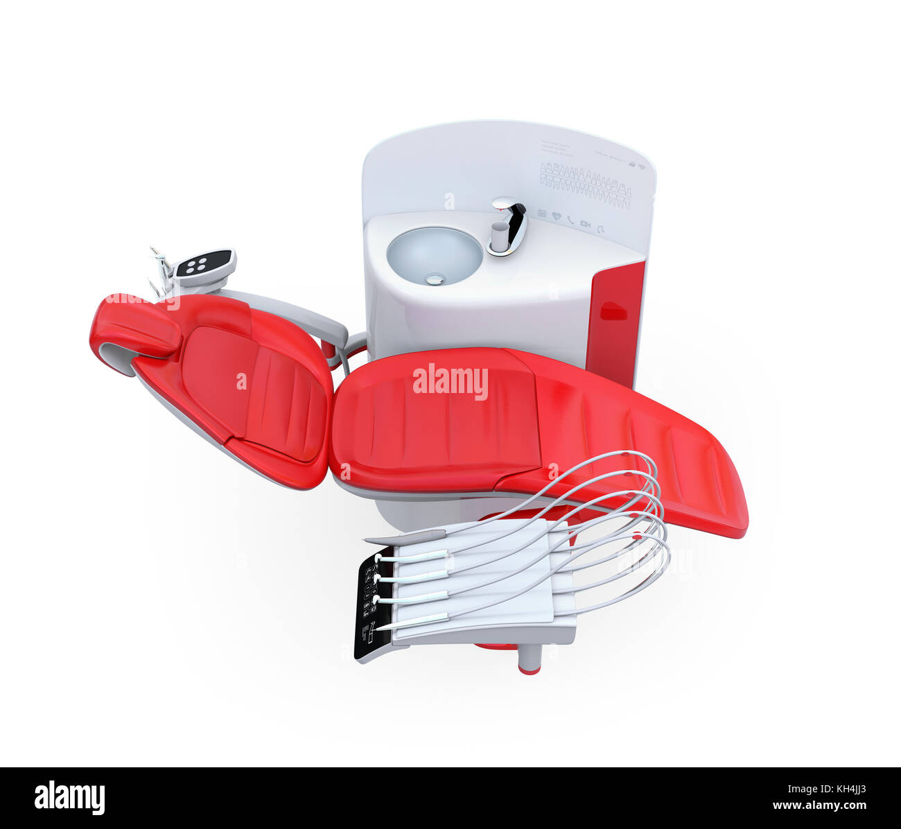 Dental unit red leather hi-res stock photography and images - Alamy
