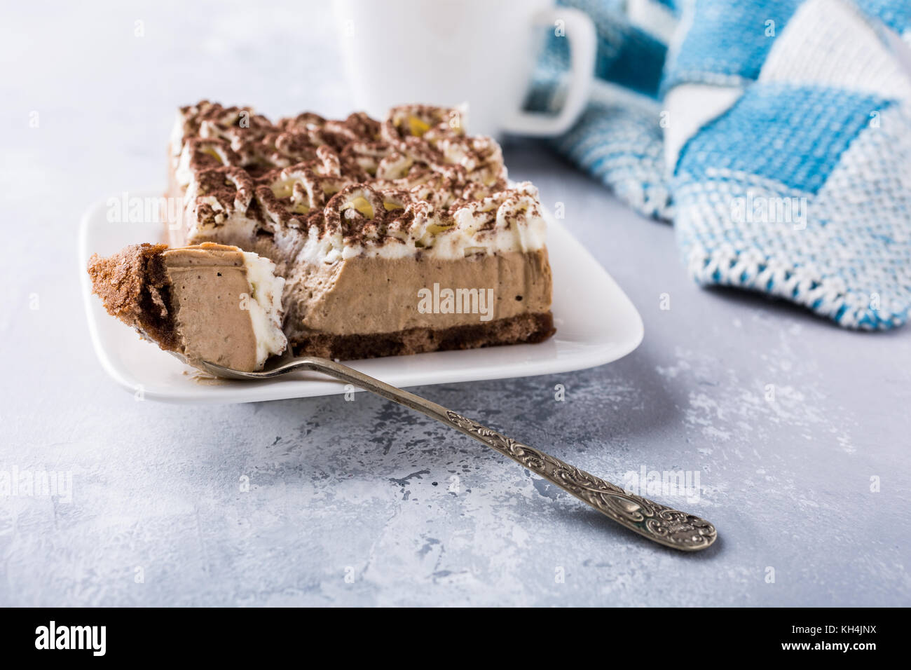 Portion of semifreddo cake Stock Photo - Alamy