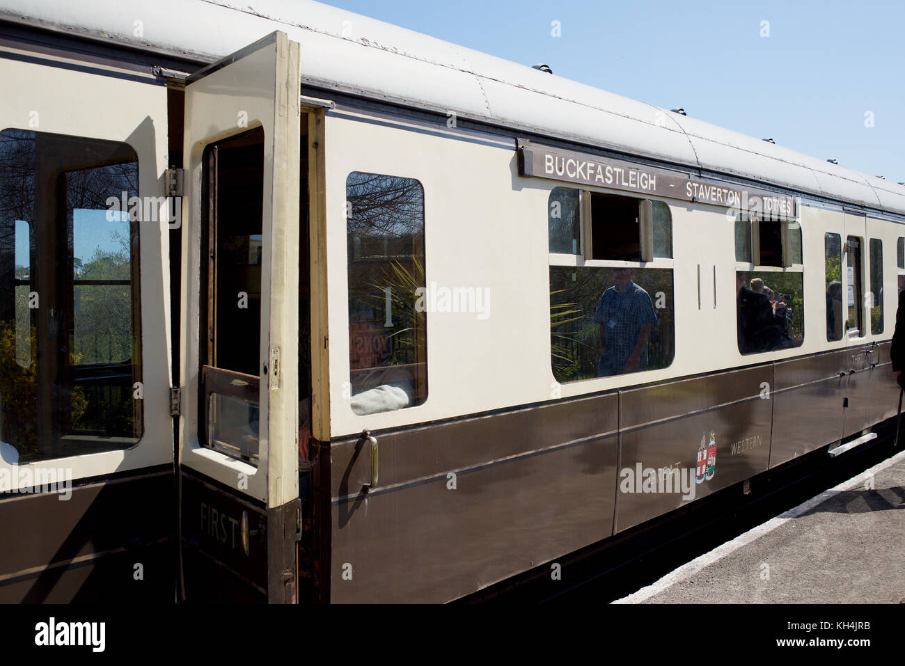 Railway carriage on the South Devon Railway Stock Photo - Alamy