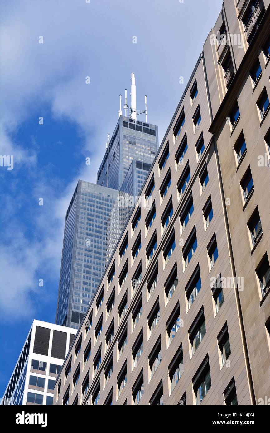 Detail of modern skyscrapers in Chicago, Illinois, USA Stock Photo - Alamy