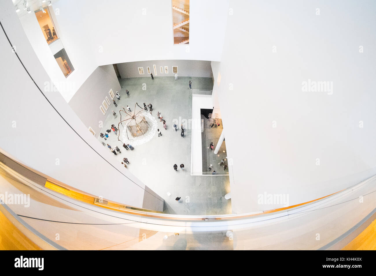 View from the internal balcony, The Museum of Modern Art, MoMa, New ...