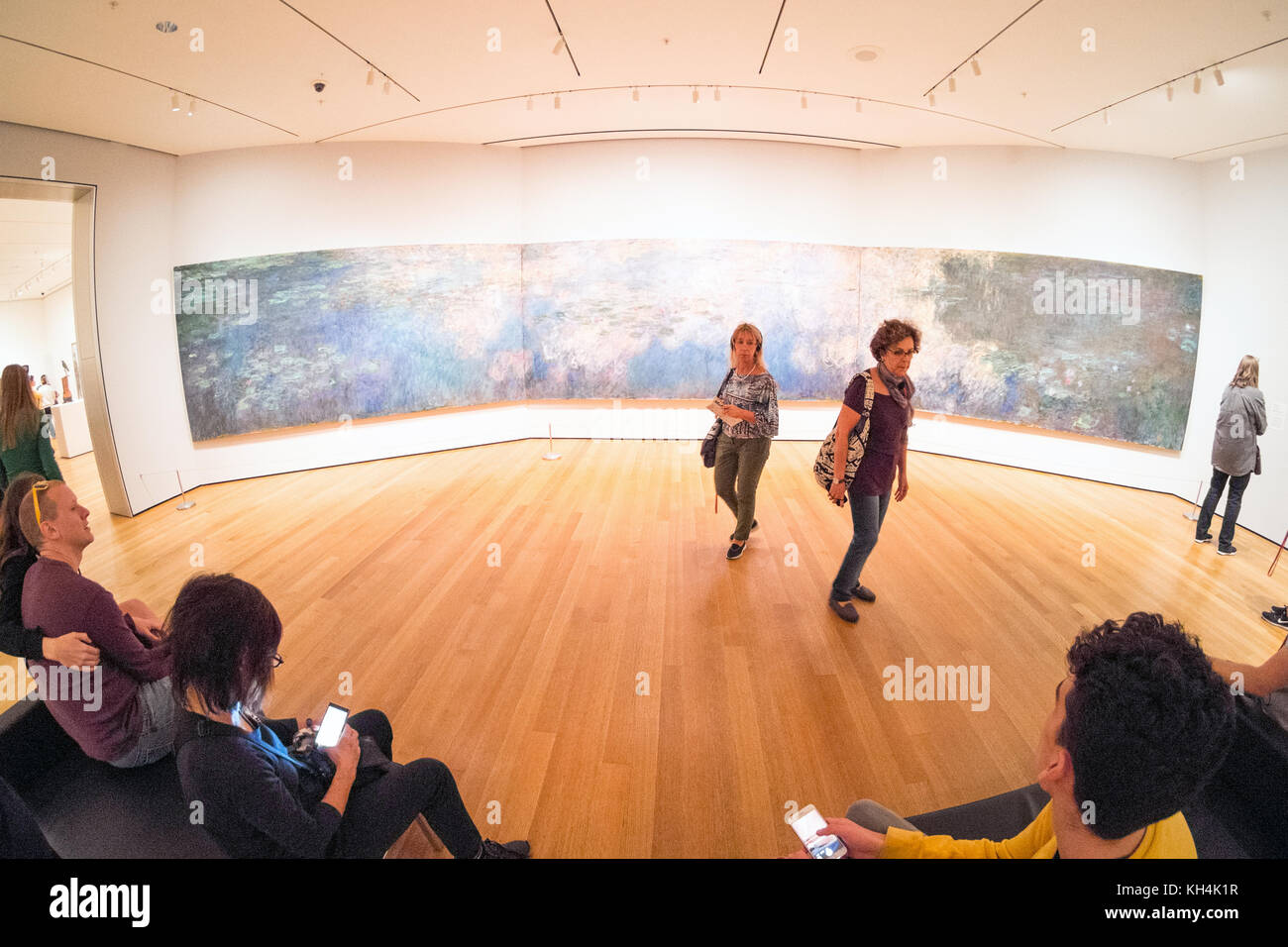 Claude Monet's, 'Reflection of the clouds on the water-lily pond' at ...