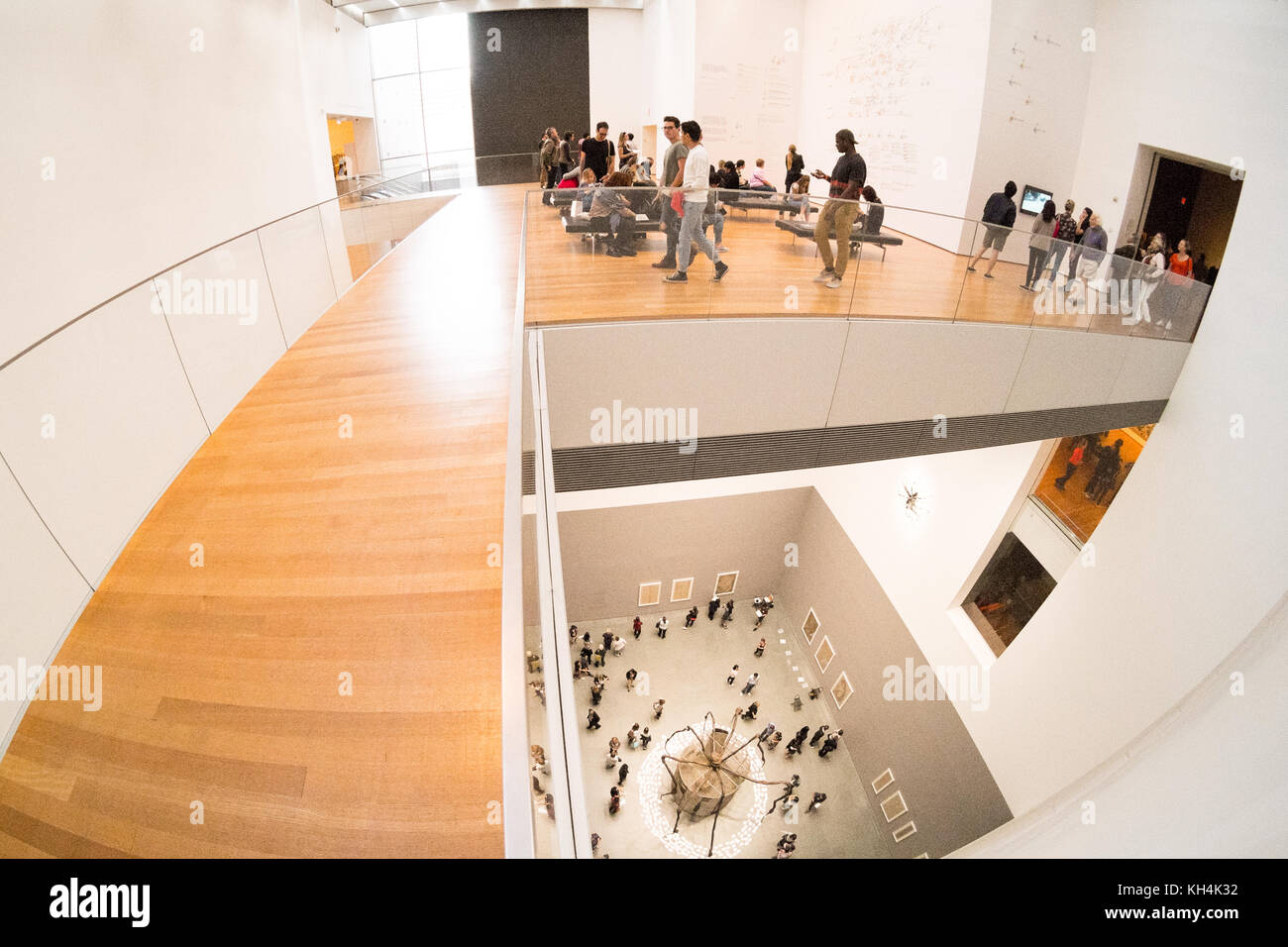 View from the internal balcony, The Museum of Modern Art, MoMa, New ...