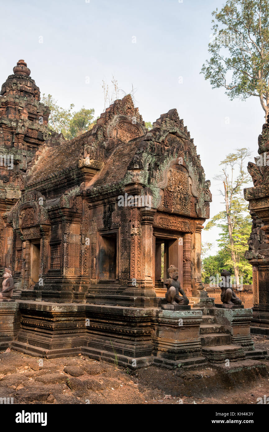 Ancient temple Banteay Srei (Pink Templ), Cambodia Stock Photo - Alamy