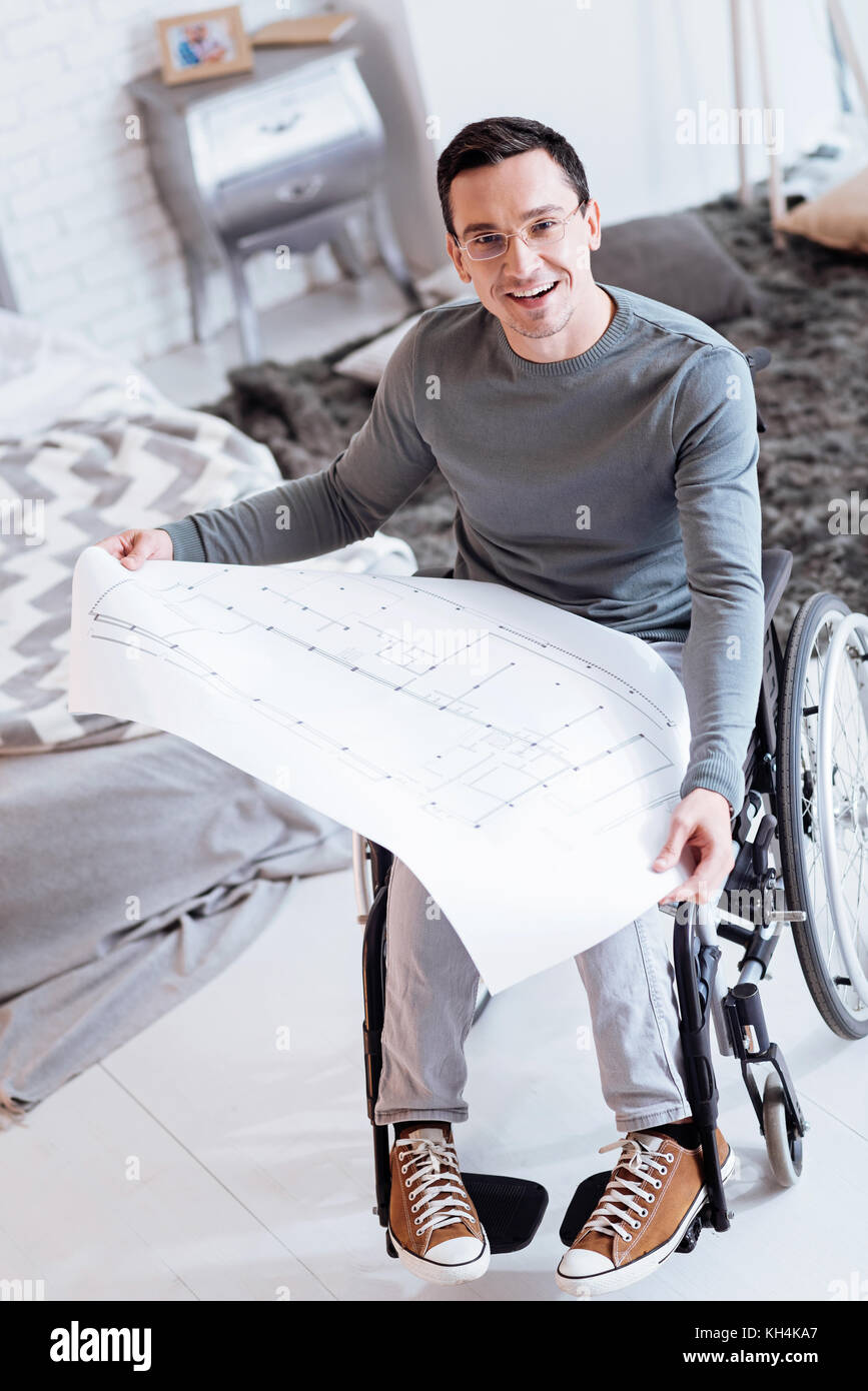 Top view picture of handsome man that looking at camera Stock Photo - Alamy