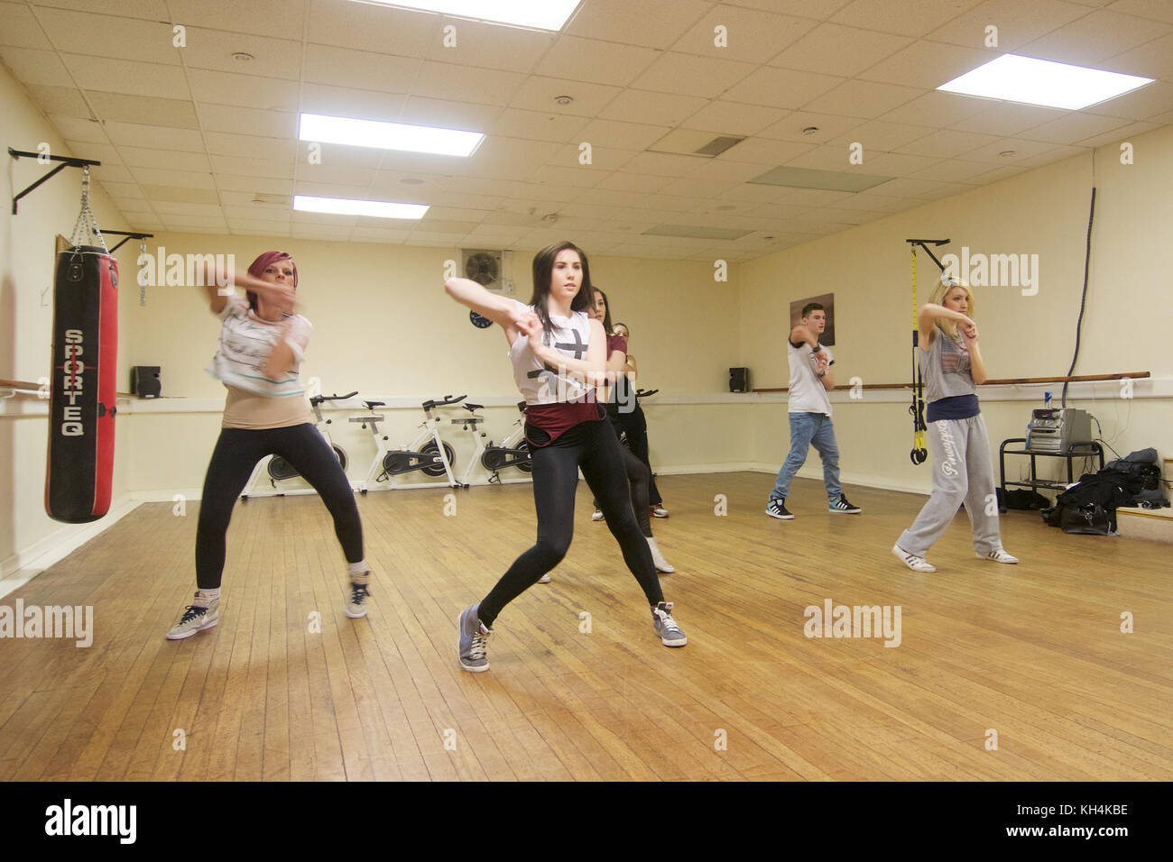 Dancers training in a dance studio Stock Photo - Alamy