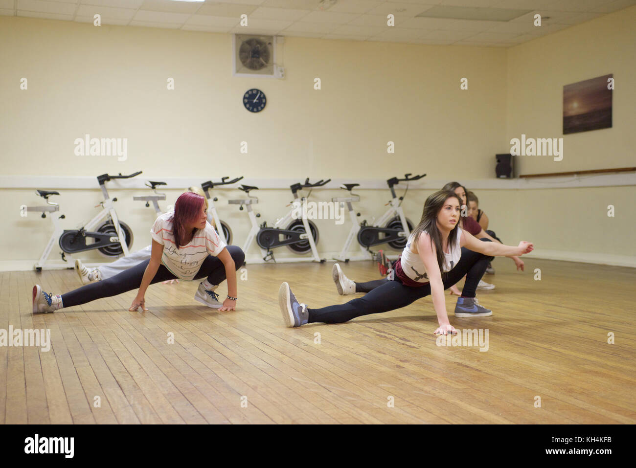 Dancers training in a dance studio Stock Photo - Alamy