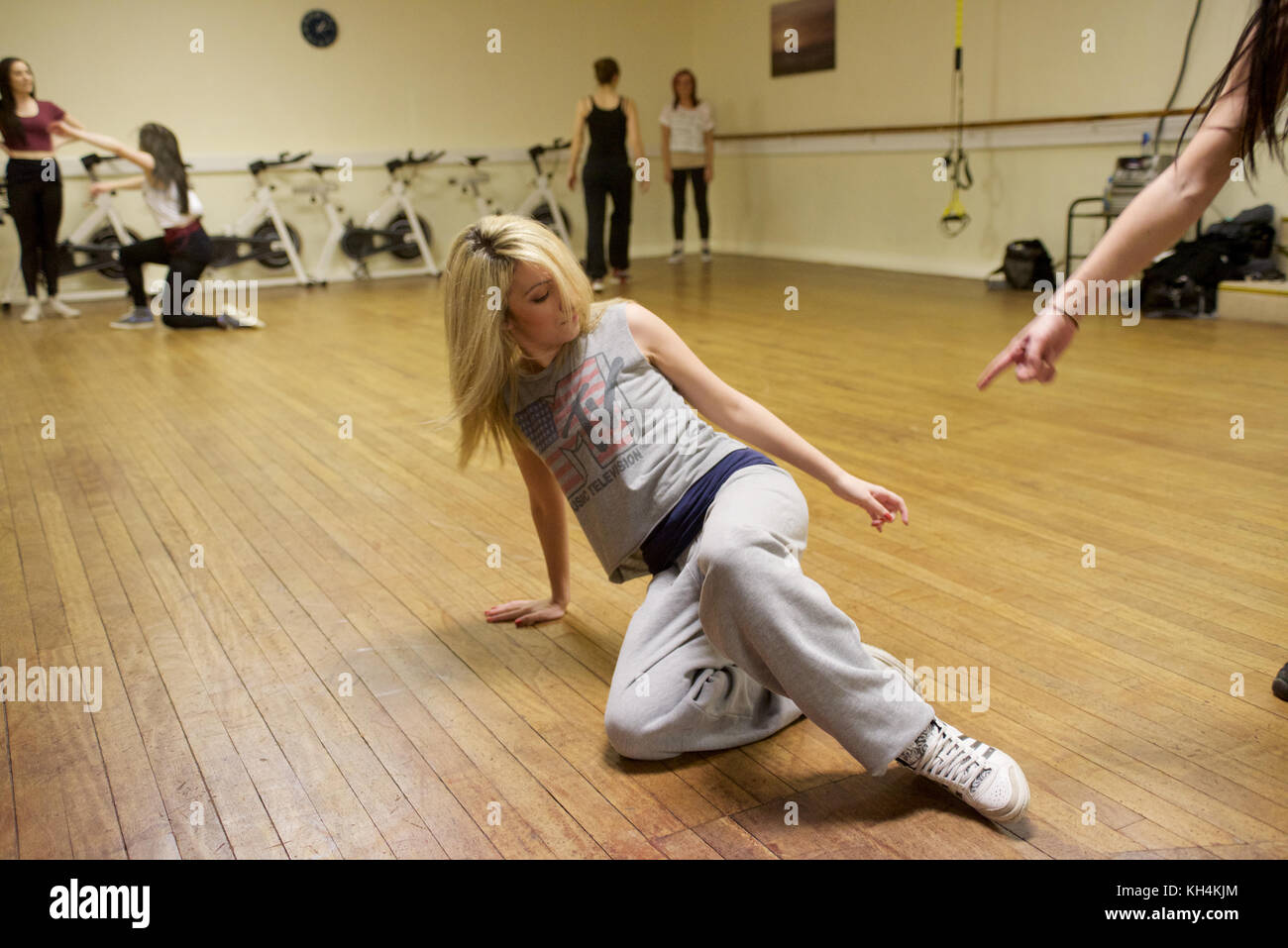 Dancers training in a dance studio Stock Photo - Alamy