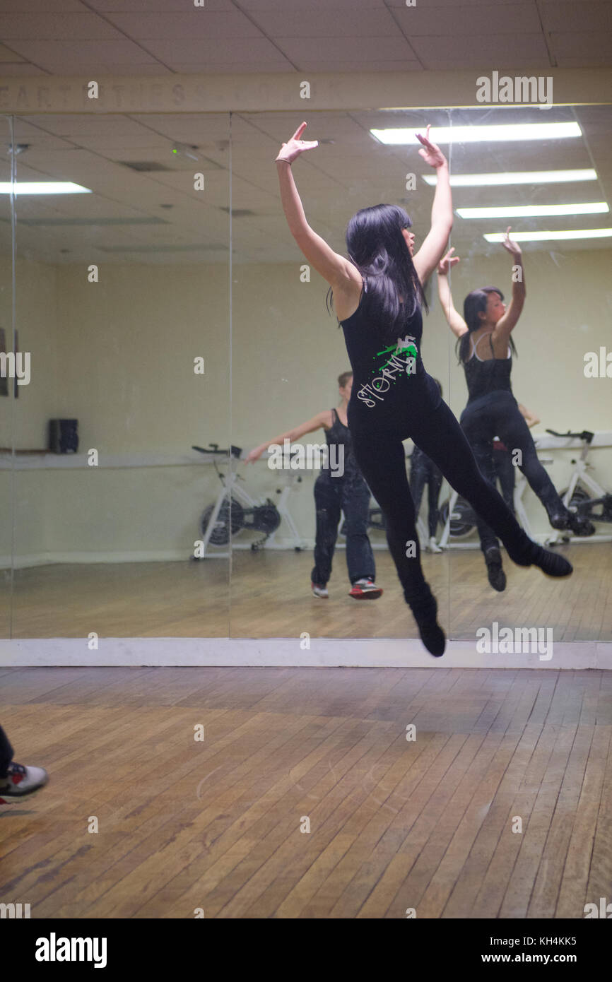 Dancers training in a dance studio Stock Photo - Alamy
