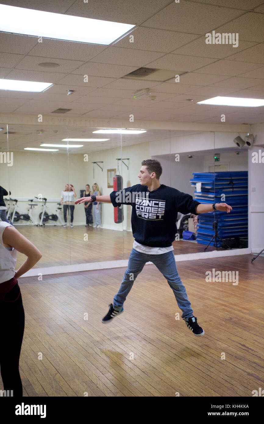 Dancers training in a dance studio Stock Photo - Alamy