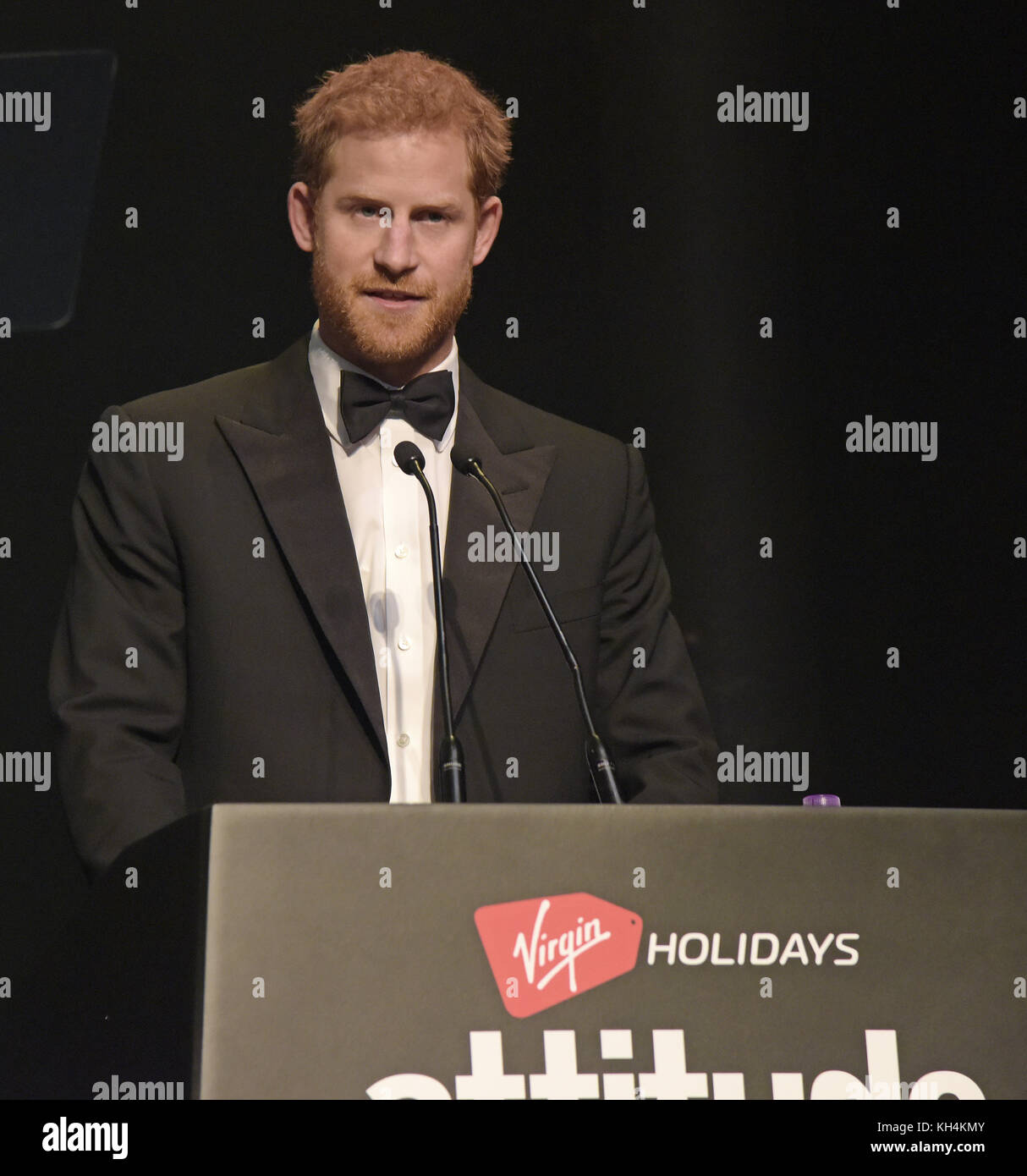 Prince Harry at The Attitude Awards 2017 collecting Legacy Award on ...