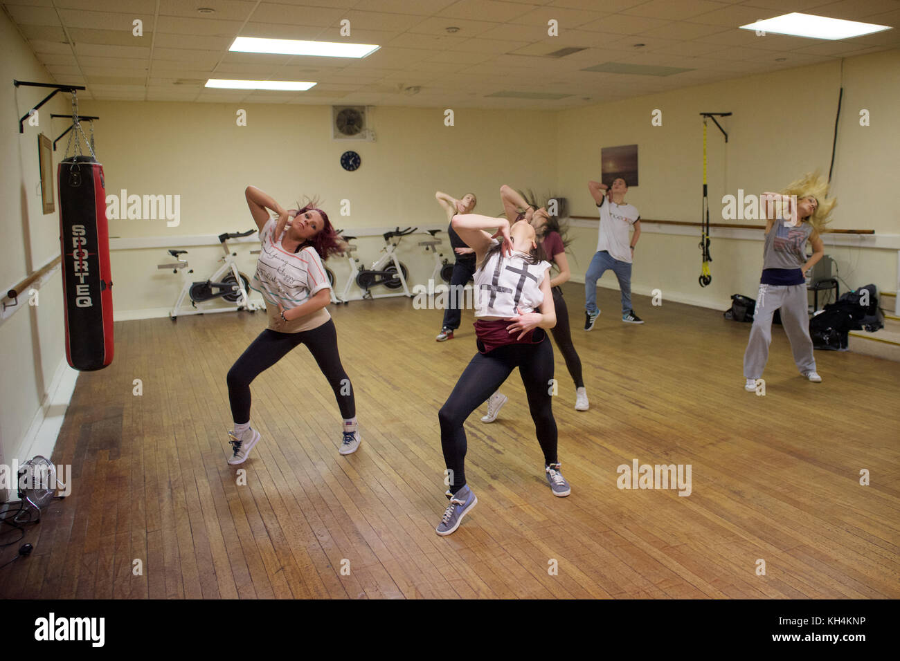 Dancers training in a dance studio Stock Photo - Alamy