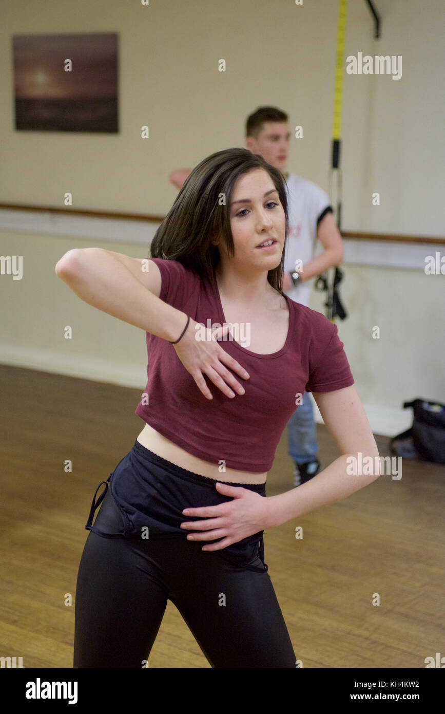 Dancers training in a dance studio Stock Photo - Alamy