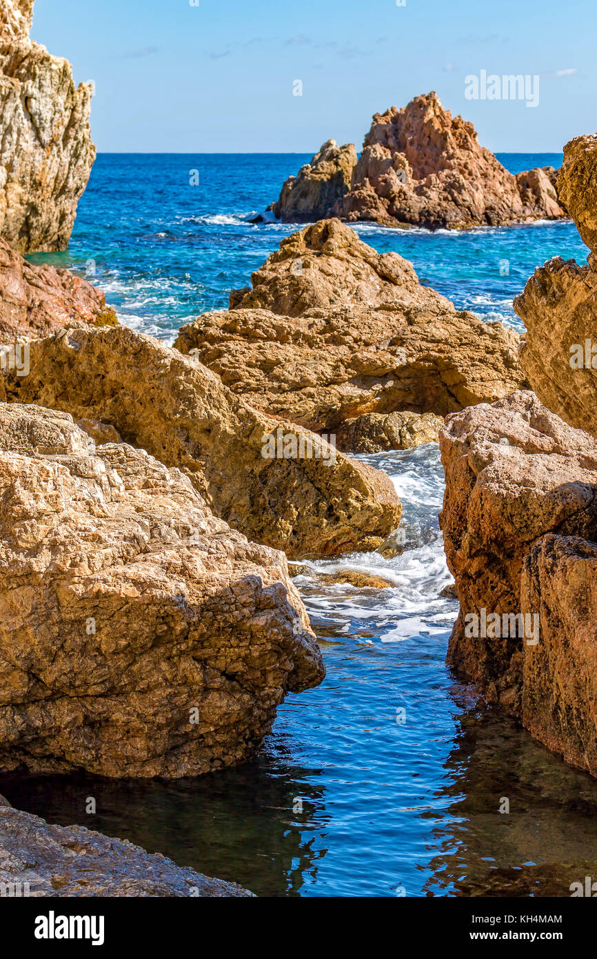 Detail of the Spanish coast Stock Photo - Alamy