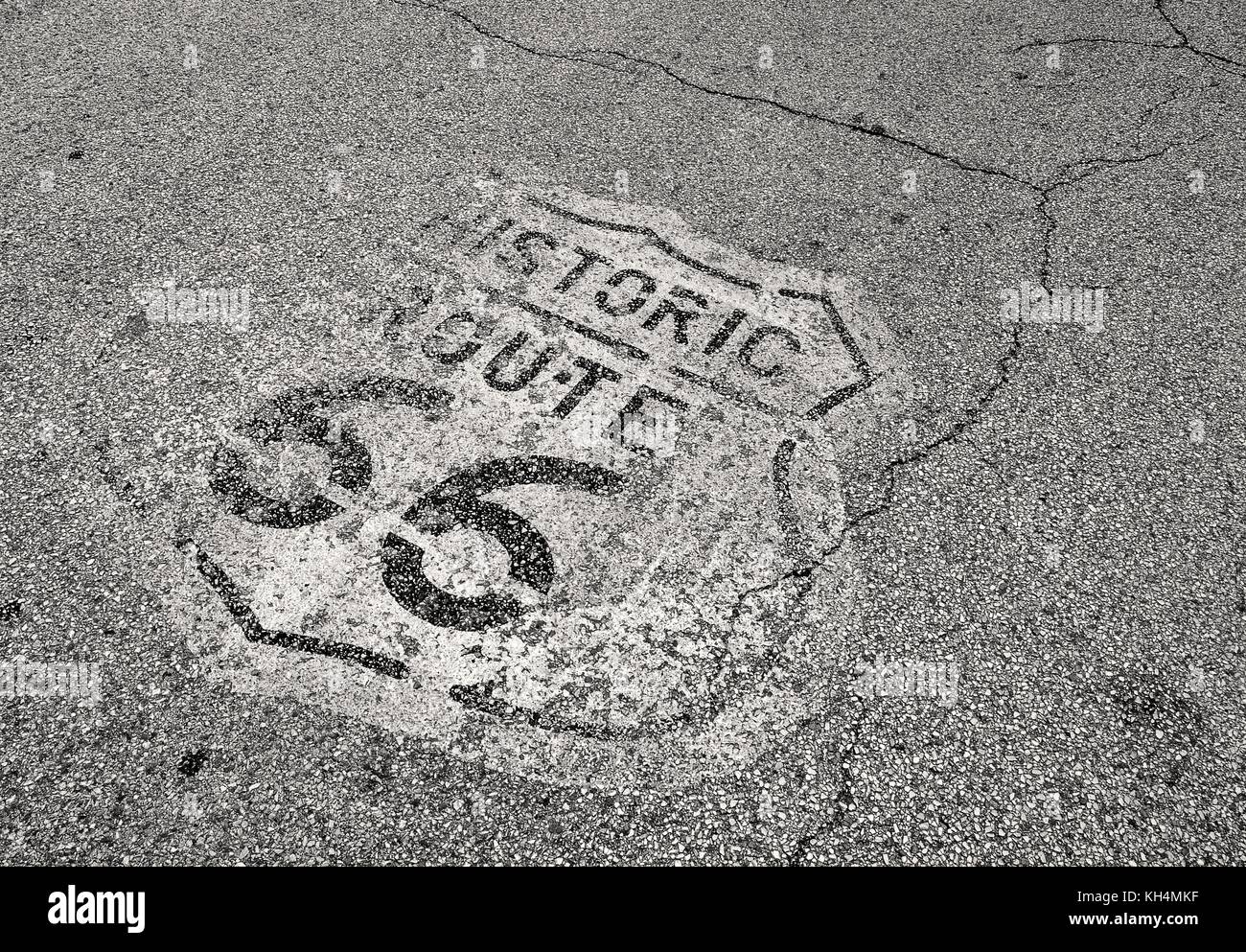 The mythical Route 66 sign in Texas, USA Stock Photo - Alamy