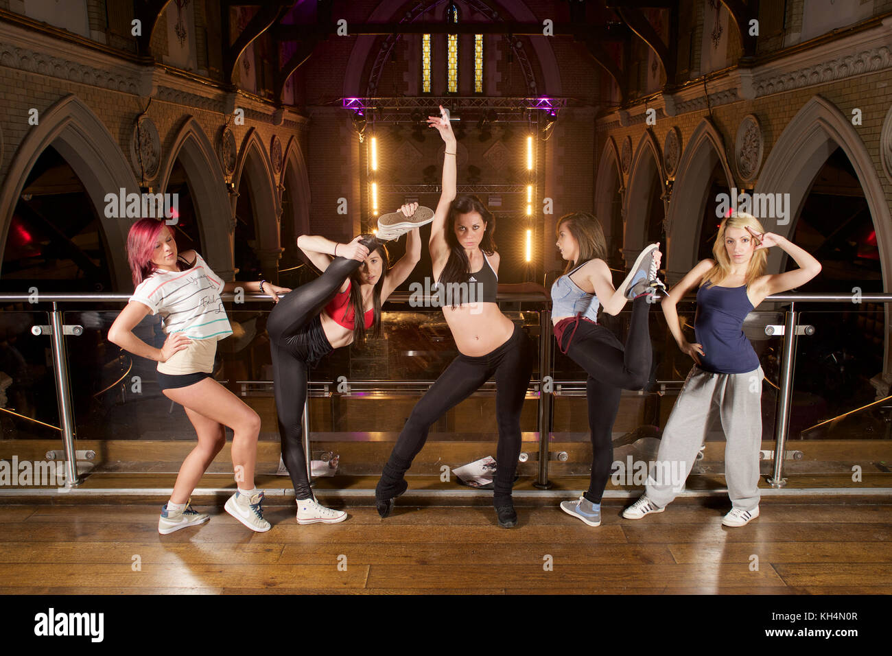 Dancers rehearsing in a venue Stock Photo - Alamy