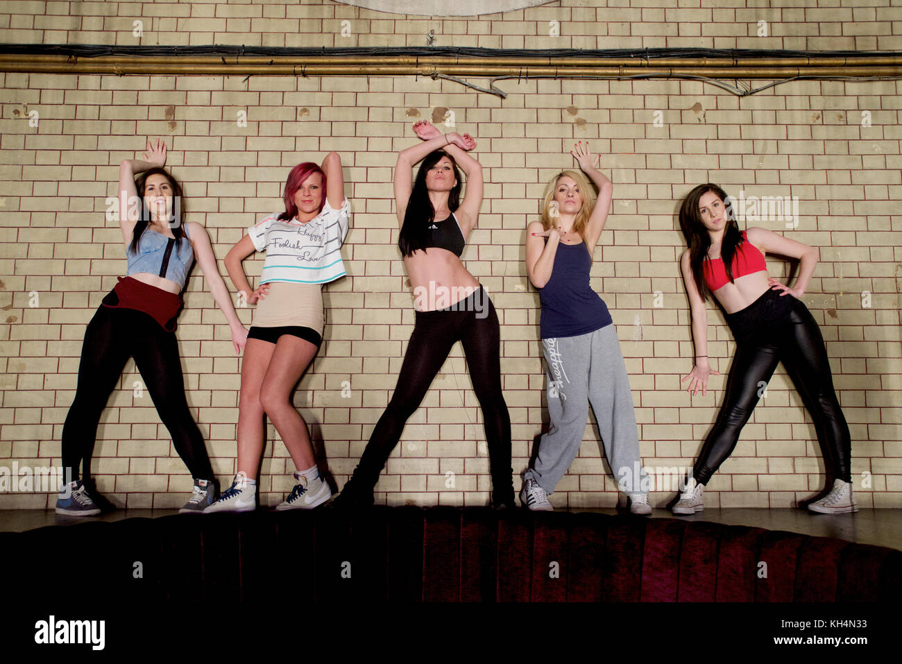 Dancers rehearsing in a venue Stock Photo - Alamy